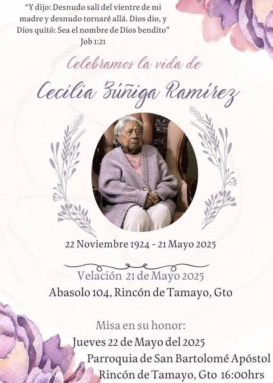 Fallece la maestra Cecilia Zúñiga tras 68 años dedicados a la educación en Celaya - Pulso ...