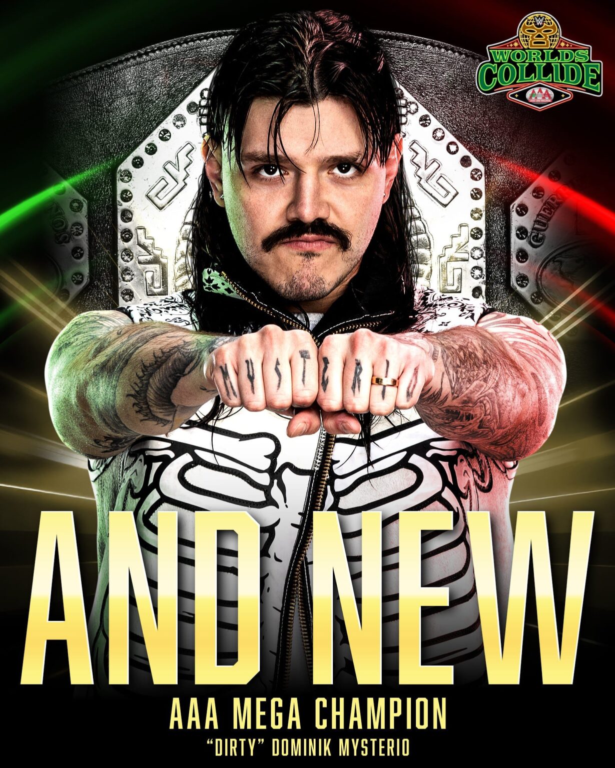 Dominik Mysterio vence al Hijo del Vikingo y se convierte en el nuevo Megacampeón AAA en Worlds ...